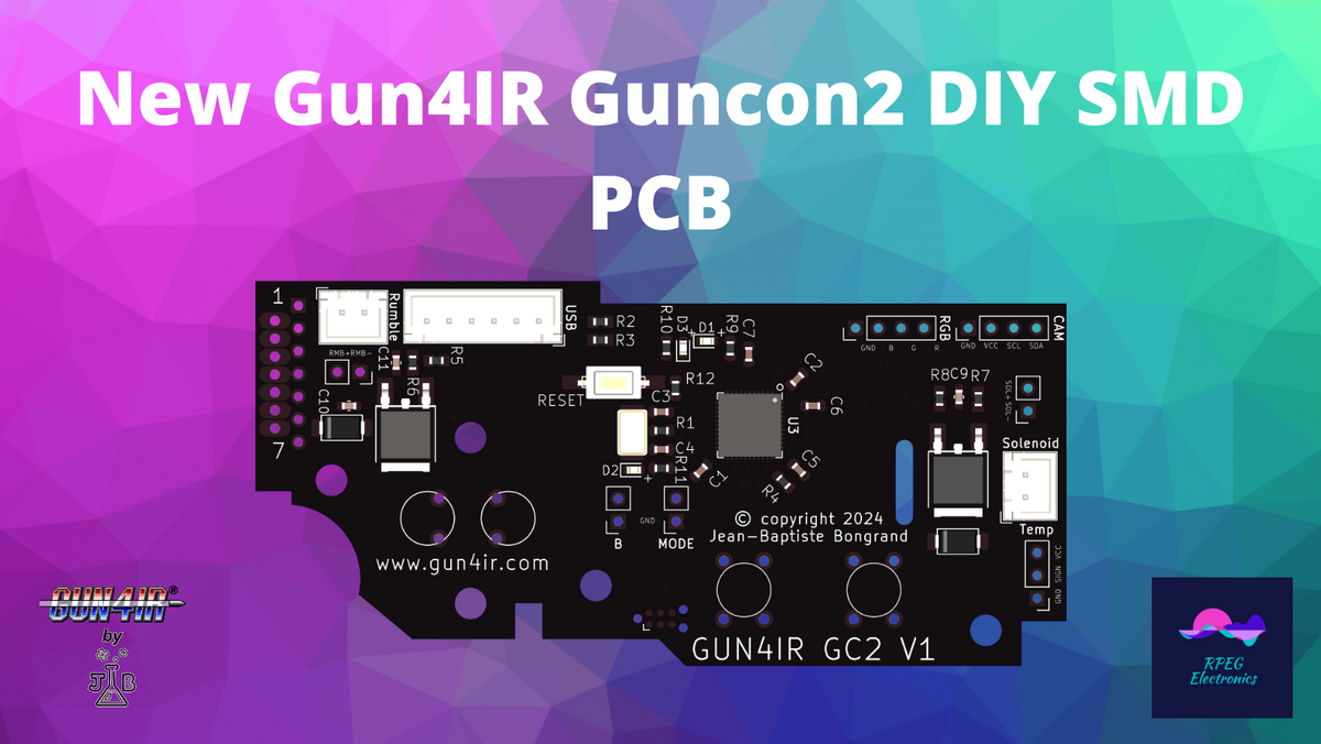 New Gun4IR Guncon2 DIY SMD PCB – RPEG Electronics